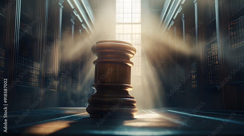 Tort law is depicted with sunlight filtering through immersive case ...