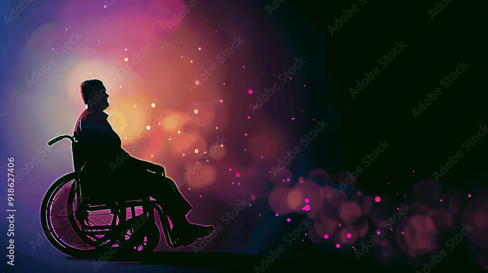 International Day of Persons with Disabilities. Woman in a wheelchair ...