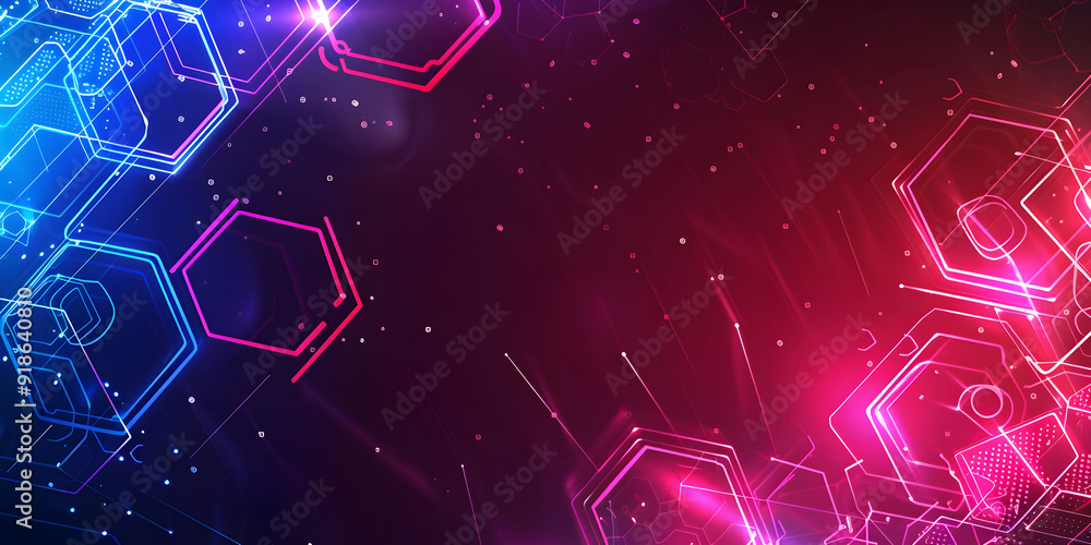 Gaming background, Thumbnail background, Presentation background, Neon ...