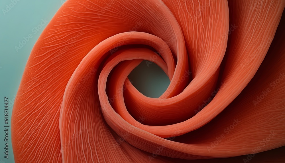 Closeup of the circular and longitudinal muscles of the small intestine ...