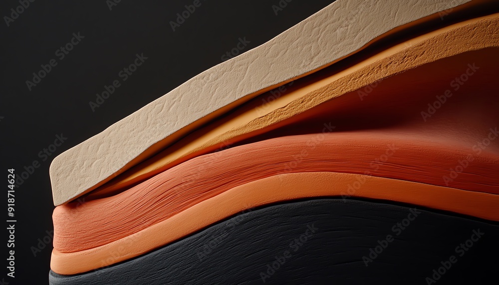 Closeup of the stomach lining with visible rugae and underlying muscle ...