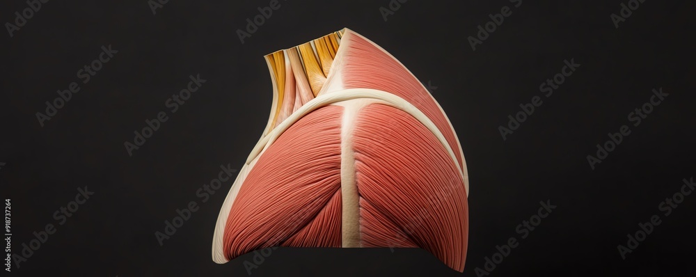 Detailed view of the internal intercostal muscles, showing their ...