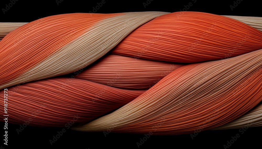 Detailed view of the intercostal muscles between the ribs, showing ...