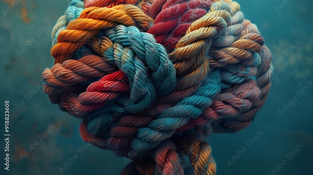 Mental Health Spectrum as a Tangled brain of diverse ropes twisted into ...