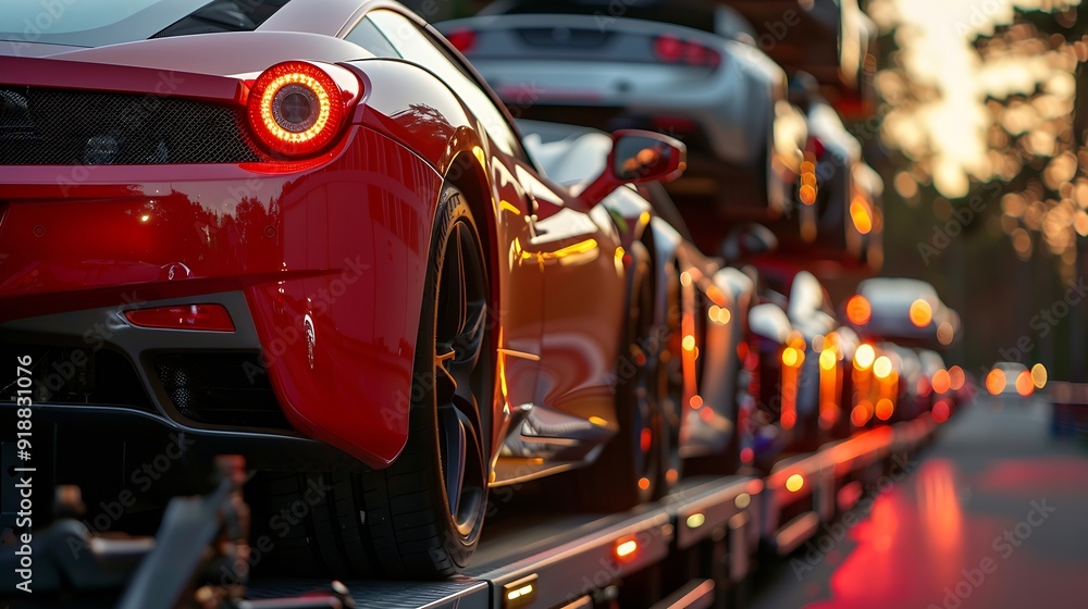 A fleet of brand new exotic luxury sports cars ready to race or dazzle ...