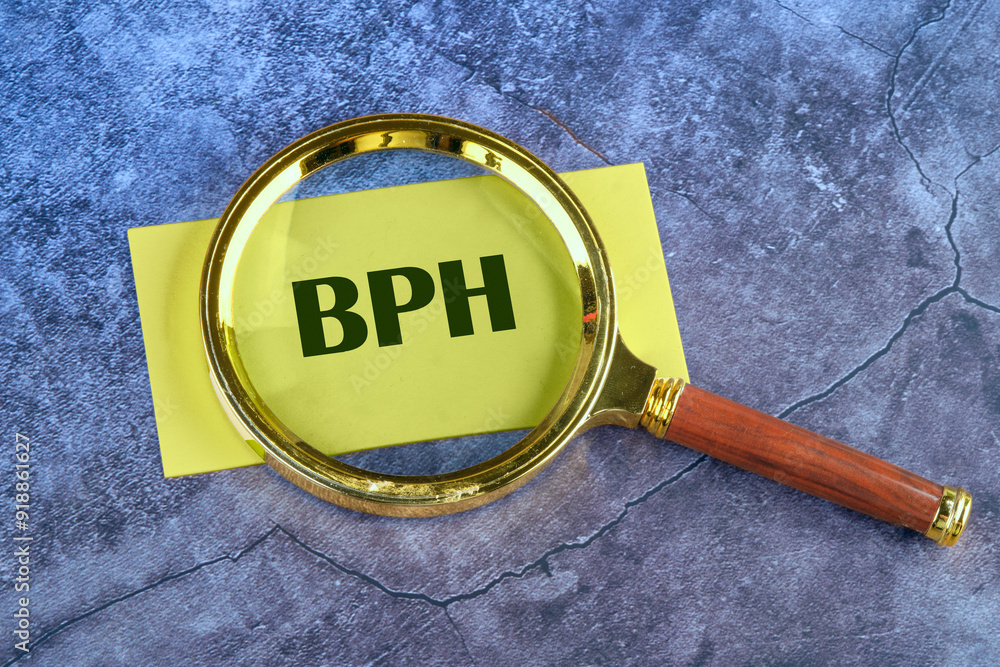 BPH Benign Prostatic Hyperplasia symbol. Medical and BPH concept. BPH ...