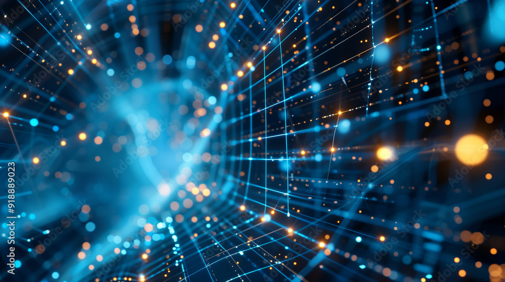 complexity of big business data with a background featuring a network ...