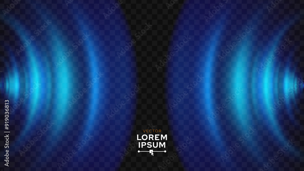 Sensor Lines Effect. Radar Sonar or Signal Sound Scanner. Wireless ...