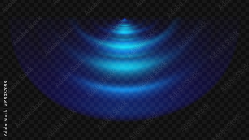 Sensor Lines Effect. Radar Sonar or Signal Sound Scanner. Wireless ...