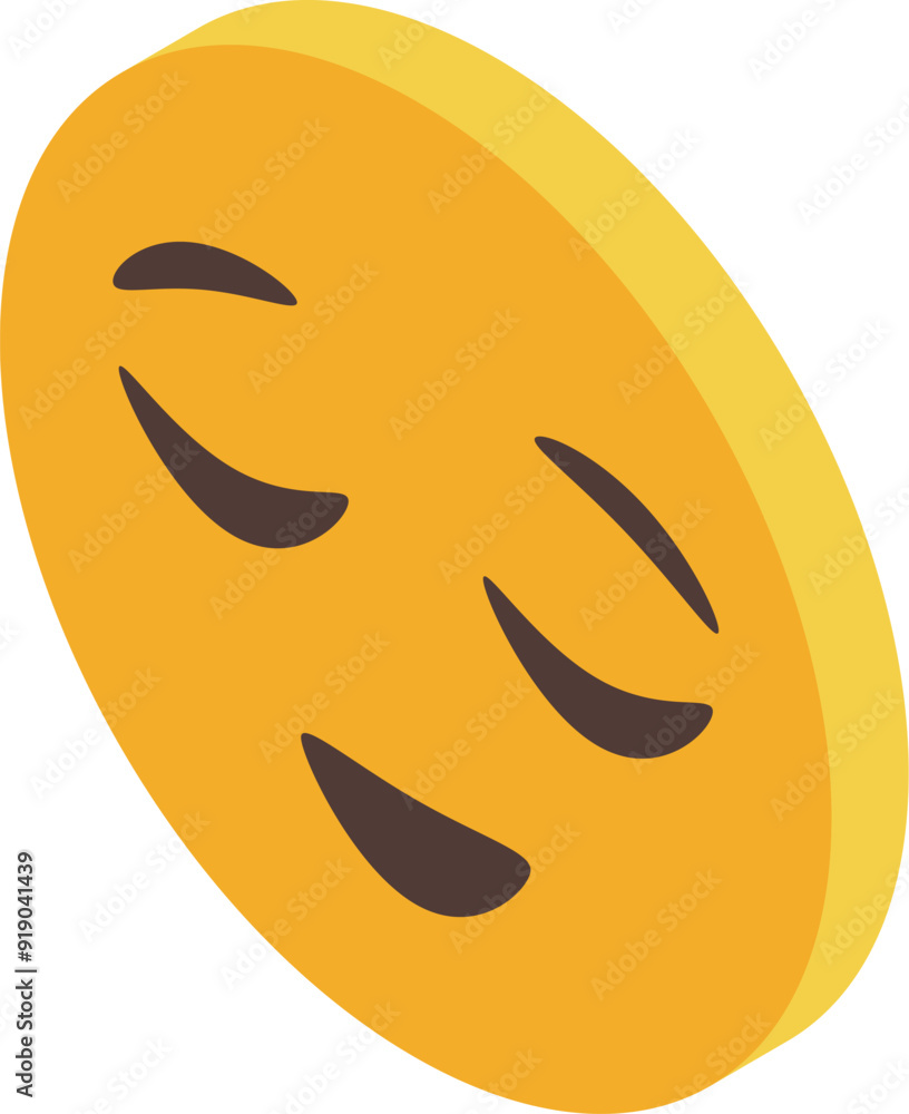 Bored emoji with eyes half closed, a common symbol for disinterest or ...
