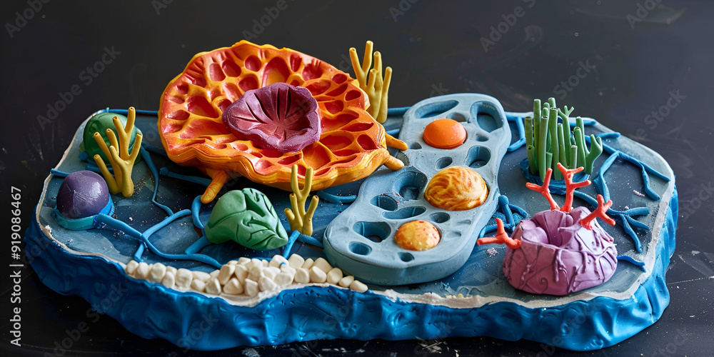 Detailed 3D Model of Plant Cell Structure for Educational Purposes ...