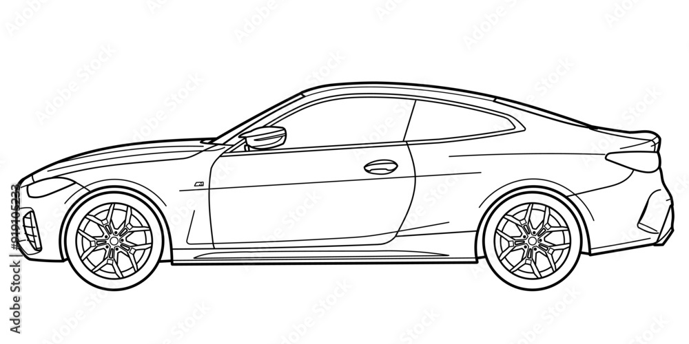 Vetor de Ivano-Frankivsk, Ukraine - 29 Jul 2024: Outline drawing of a ...