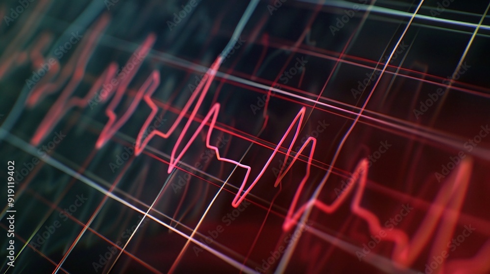 Medical Illustration of Arrhythmia: Complex Heart Rhythm Disorder ...