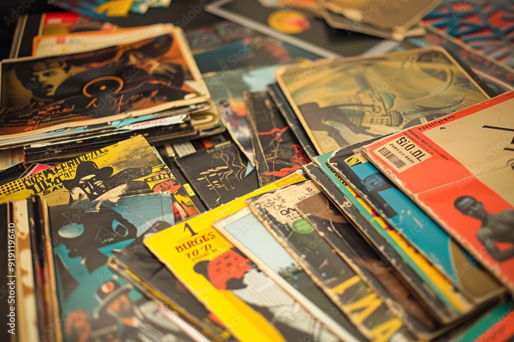 Explore a vast collection of retro vinyl records featuring unique ...