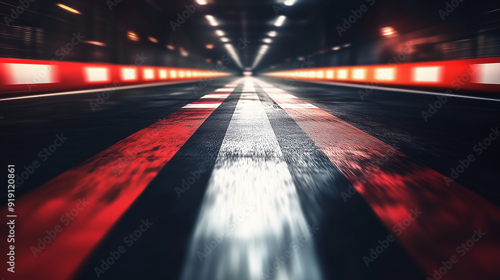 Motorsport Racing UI Background, Asphalt track to Speedway Blur with ...