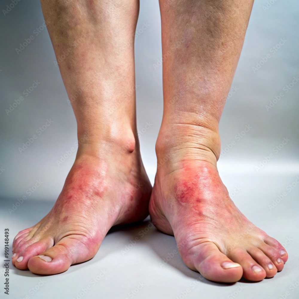 Educational Images of Swollen Ankles in Women: Understanding Common ...
