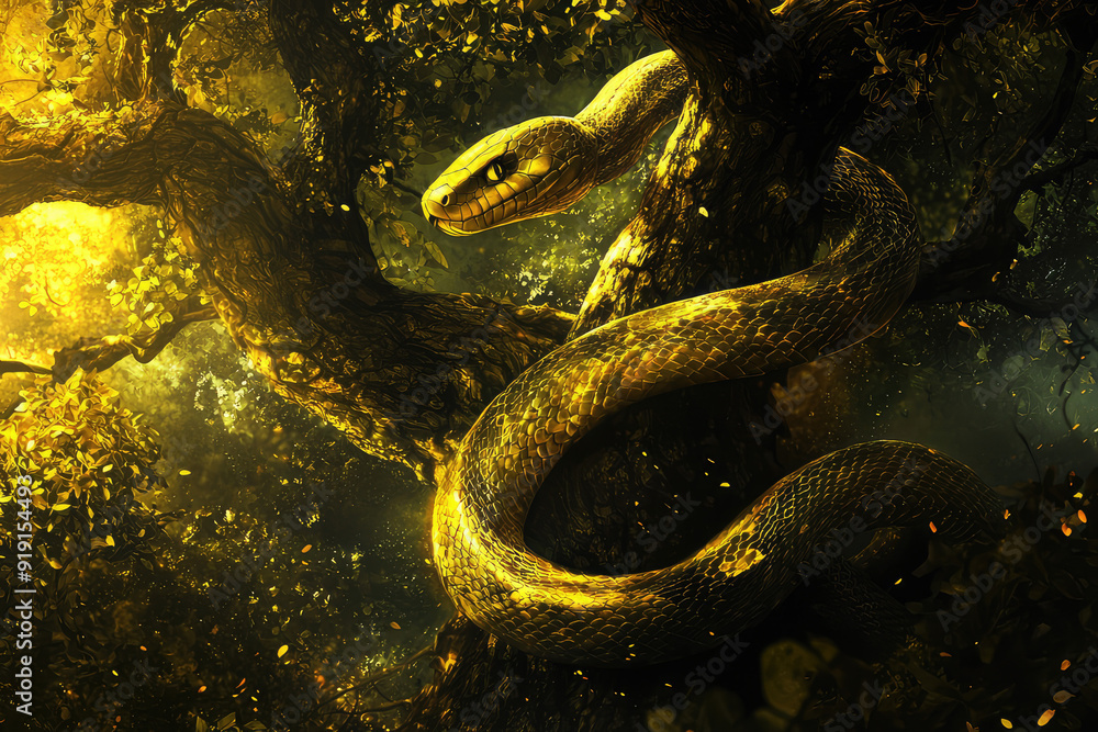 The Serpent of Wisdom: A Glorious Coil Around The Tree of Knowledge in ...