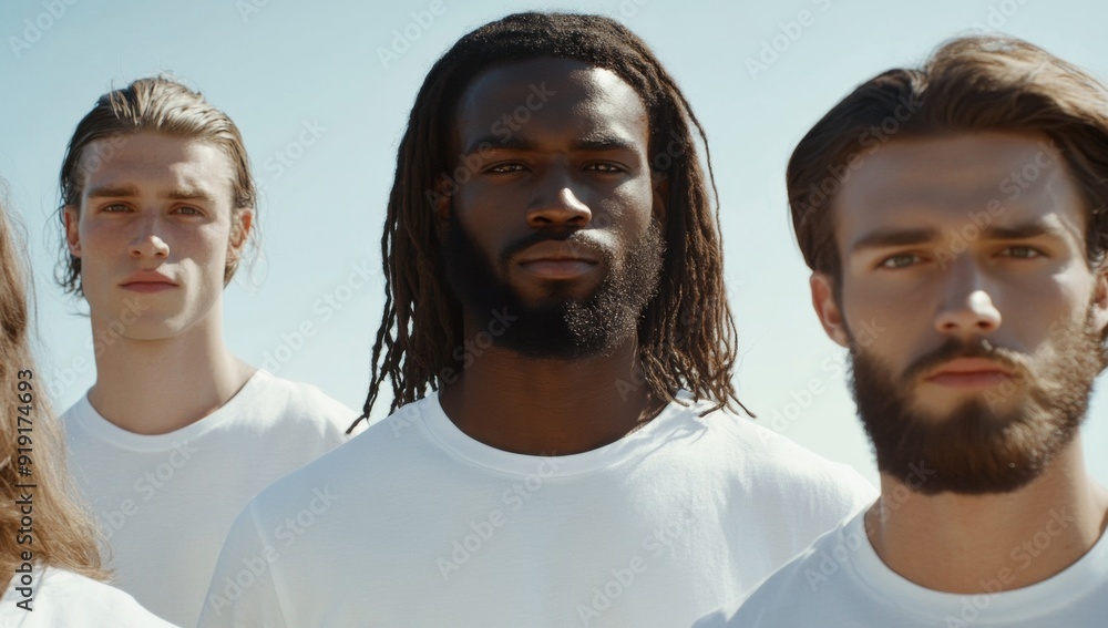 aesthetic photo of handsome male models of different types wearing ...