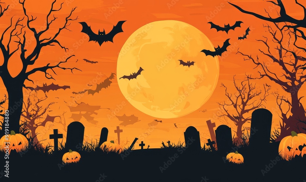 Hauntingly Beautiful HD Halloween Scene with Jack-o’-Lanterns and ...