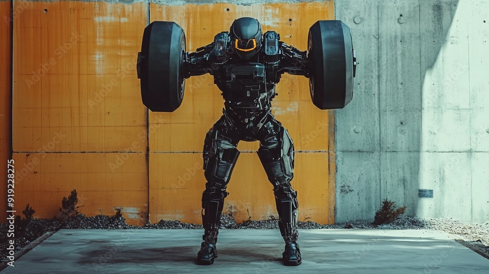 Futuristic Exoskeleton Suit Enhancing Strength and Efficiency and speed ...