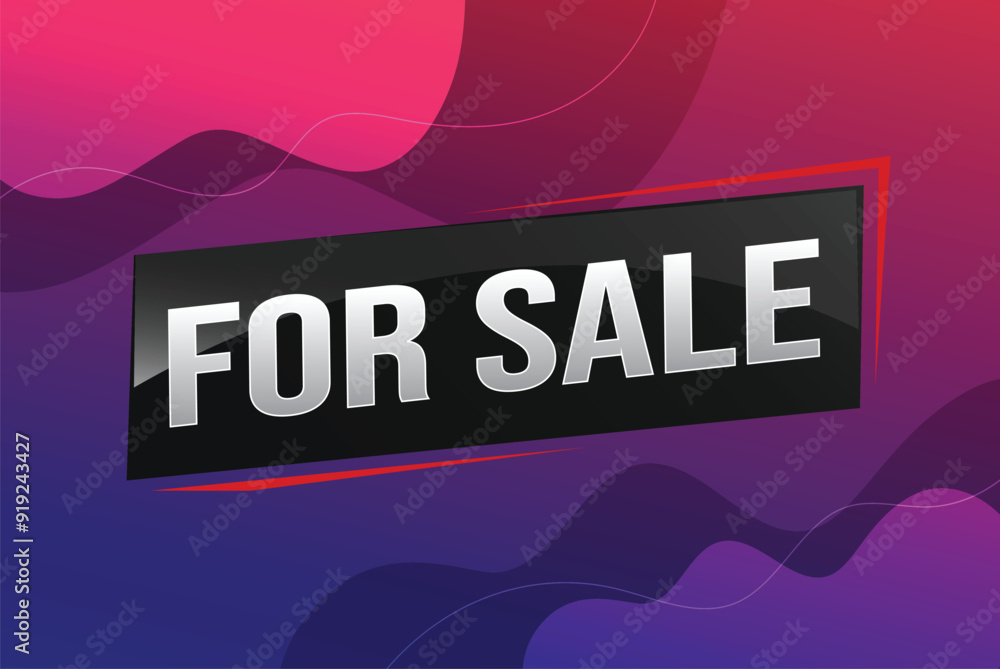 for sale word text concept icon logo sign symbol vector note memo 3d ...