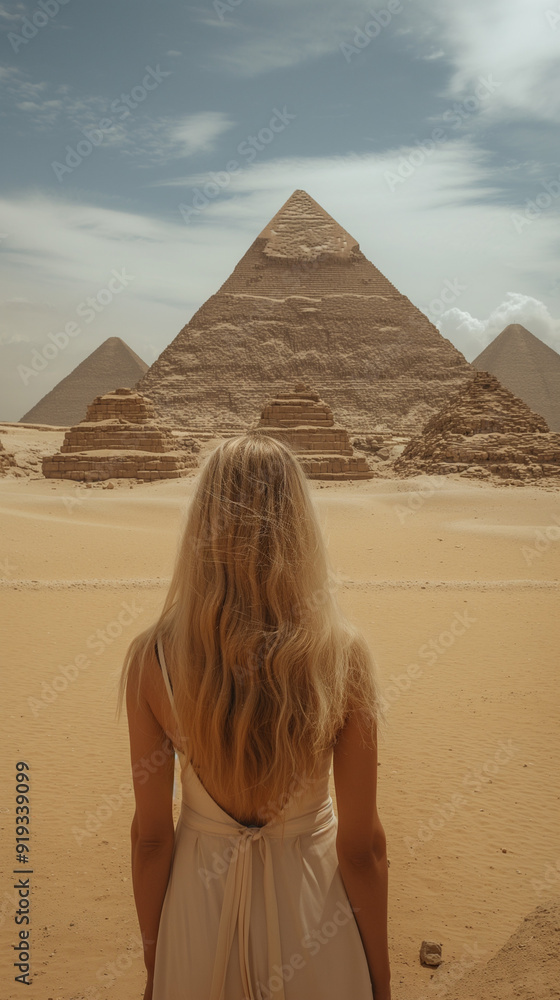 A 30-year-old woman with a heart-shaped face, blonde bob haircut, and a ...