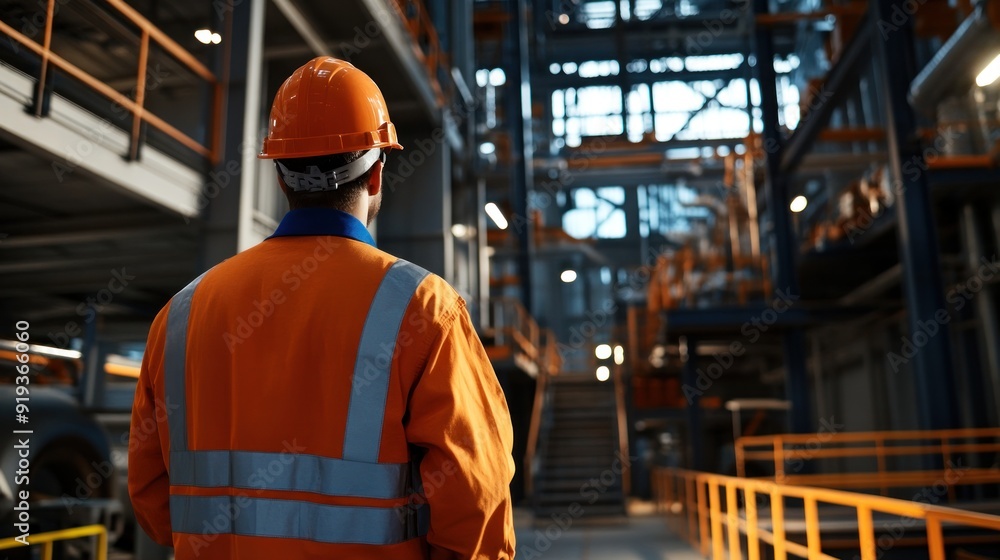 Generate a photo realistic image of safety orientation for contractors ...