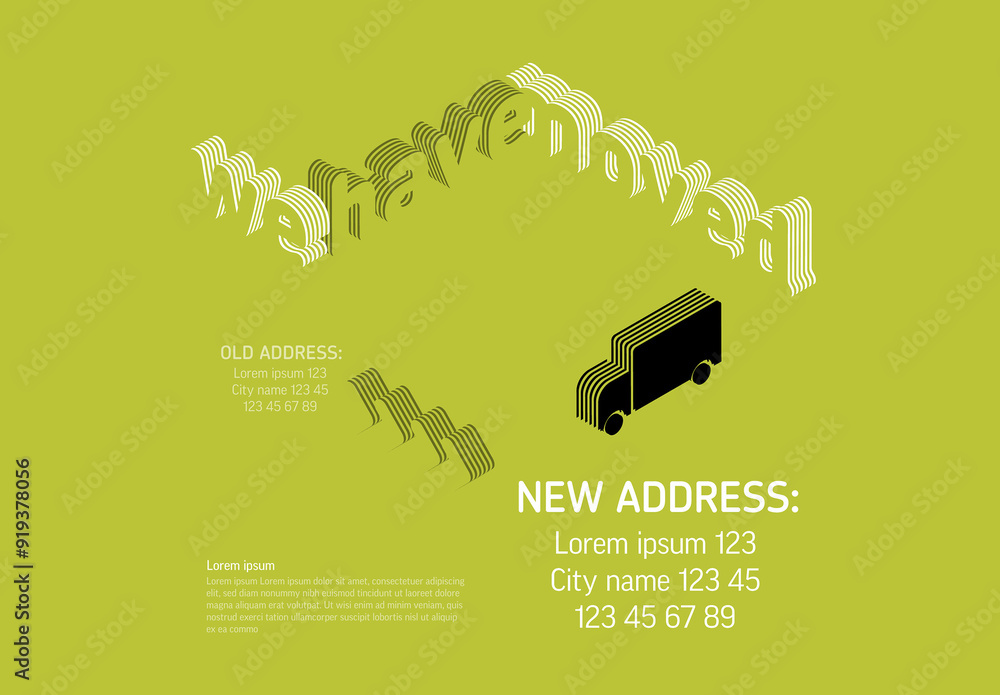 We have relocated - simple green we have moved poster flyer ...