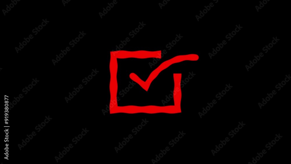 technology check mark icon.4k animation. Allowed tick mark icon ...