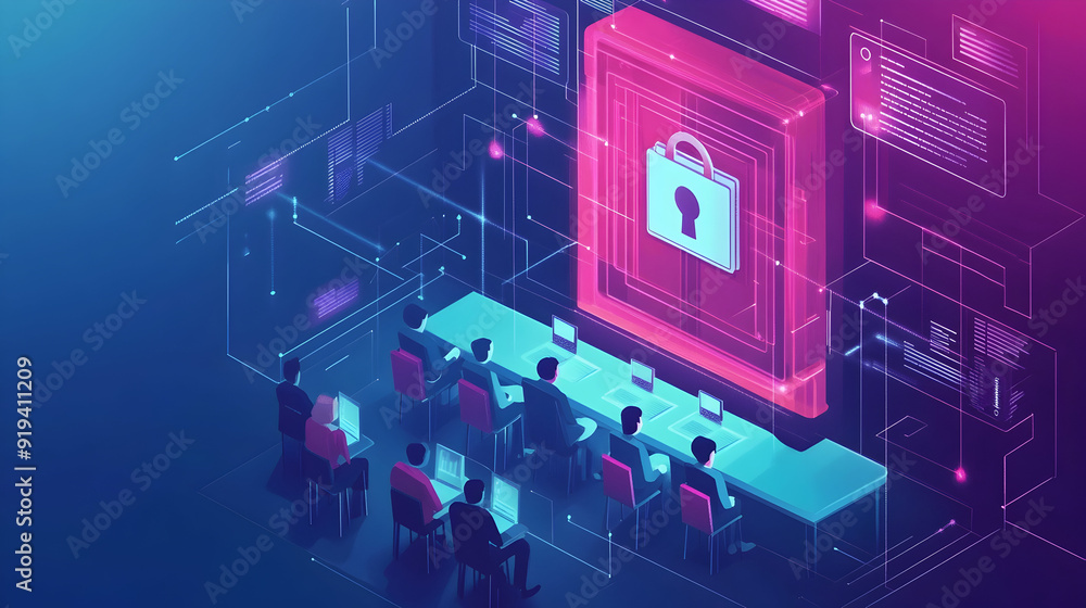 Cybersecurity Training and Awareness - A depiction of a training ...