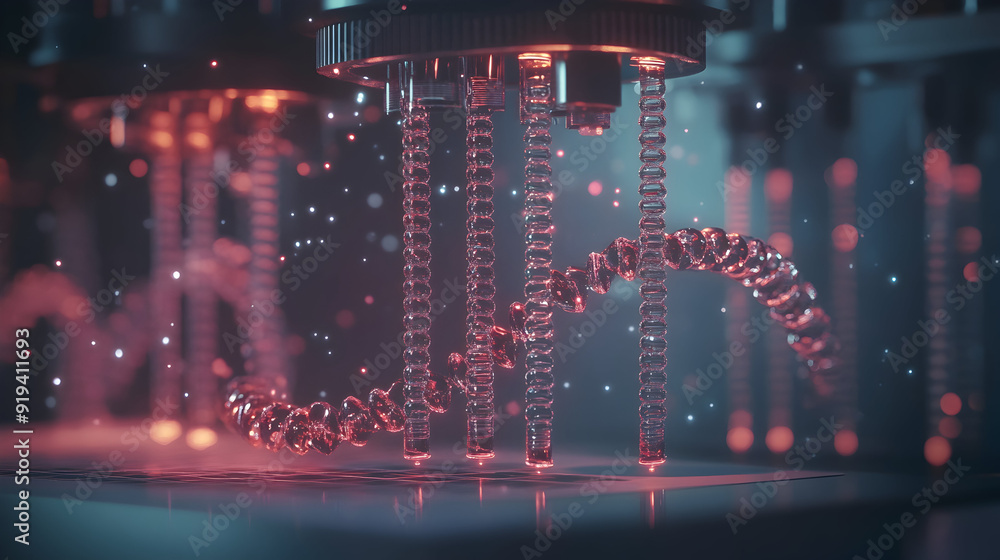 DNA Manipulation and Genetic Engineering - An illustration depicting ...