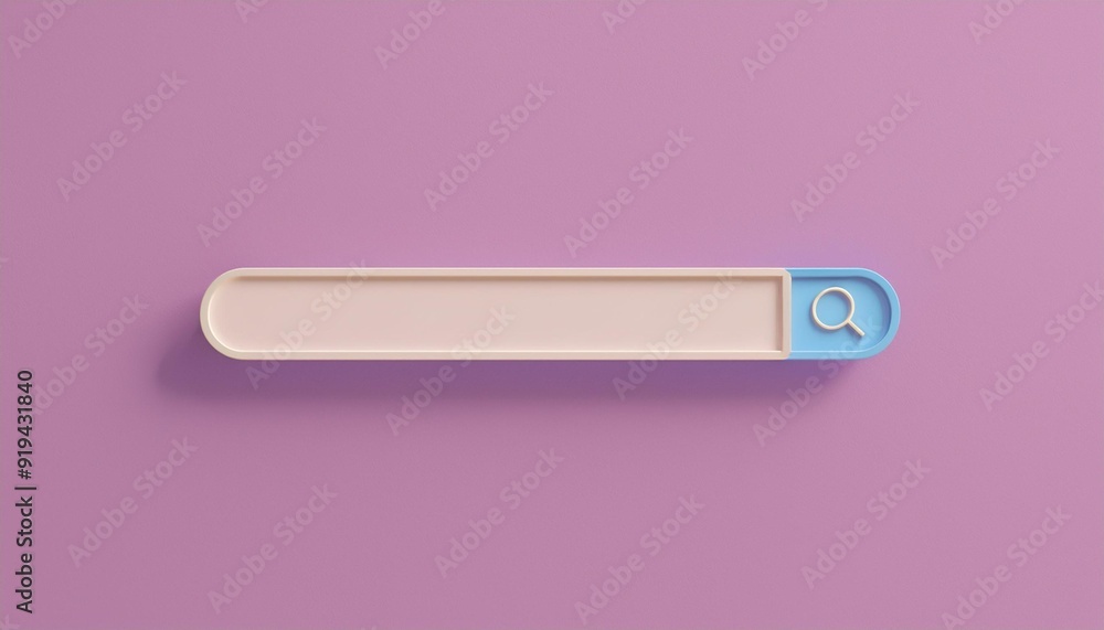 Minimalist search bar design on a pastel pink background, perfect for ...
