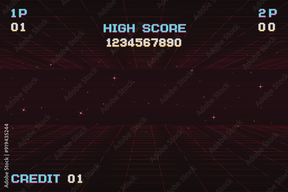 Pixel art .8 bit game. retro game. for game assets .Retro Futurism Sci ...