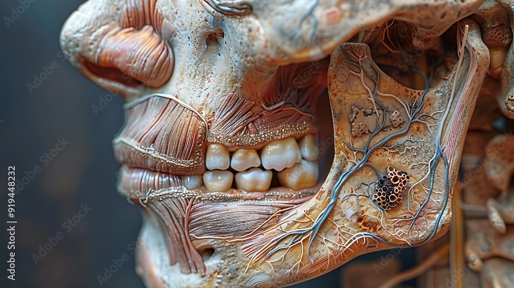 Gross anatomy of human nose including nasal bones cartilage and ...