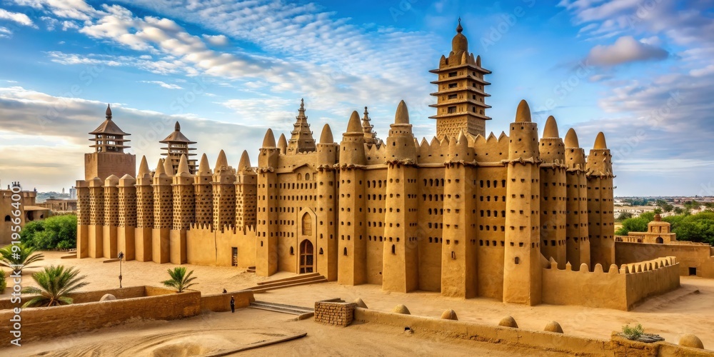 Mosque of Djenn? in Mali, a stunning mud brick structure in Africa ...