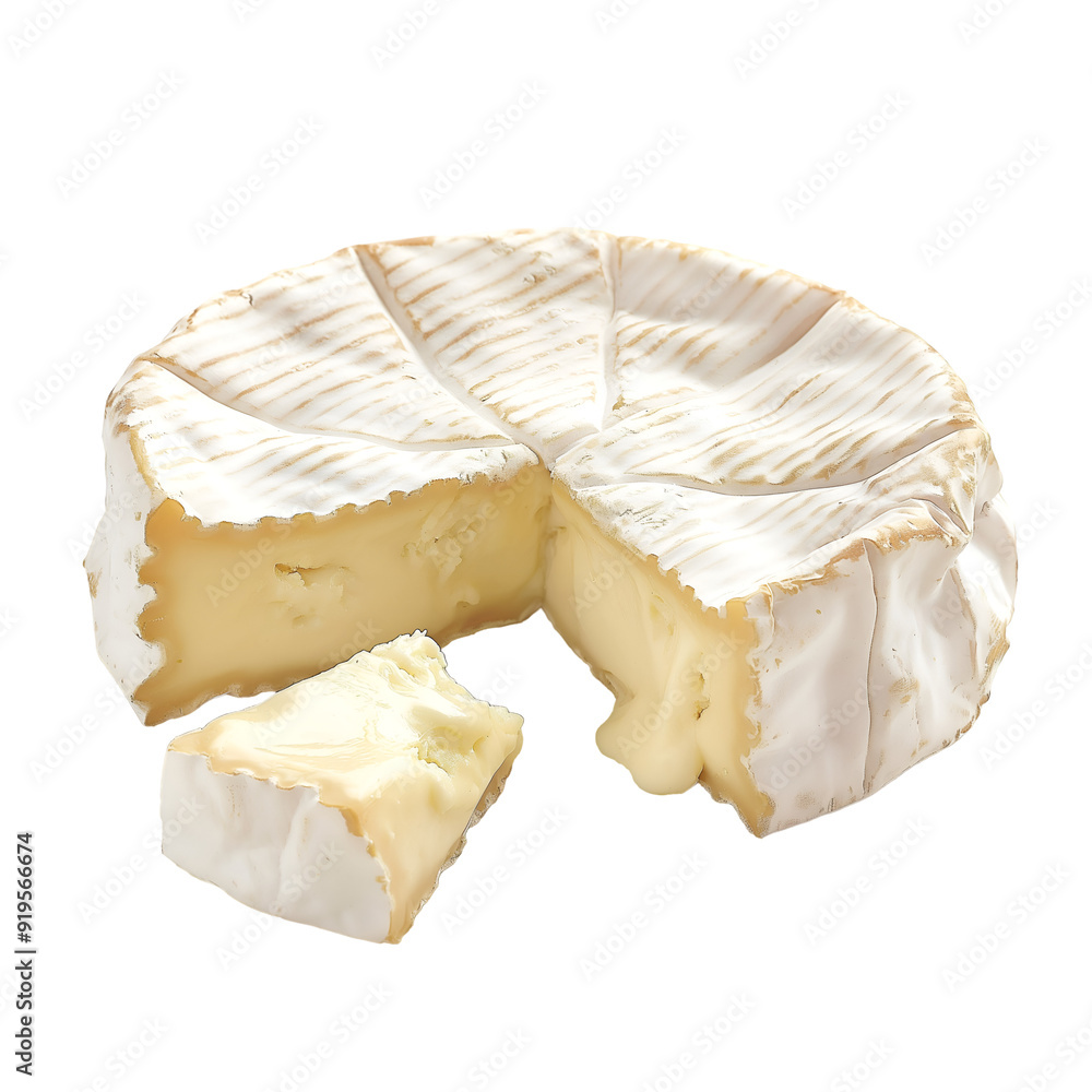 Camembert Cheese, Dairy, Isolated on Transparent Background, Graphic ...