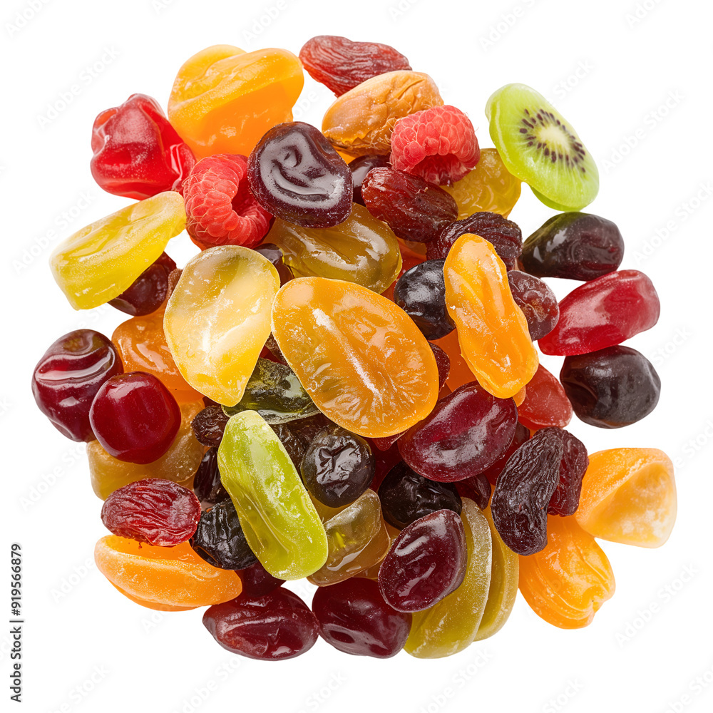 Candied Mixed Fruit, Fruit, Isolated on Transparent Background, Graphic ...