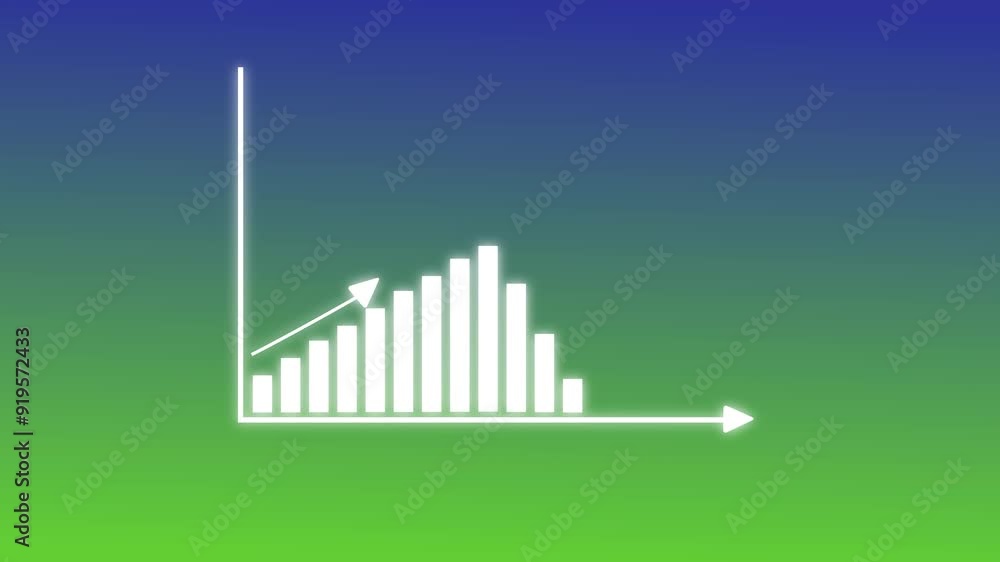 Infographic growth 2D object animation. Increase sales in business flat ... Infographic growth 2D object animation. Increase sales in business flat ...