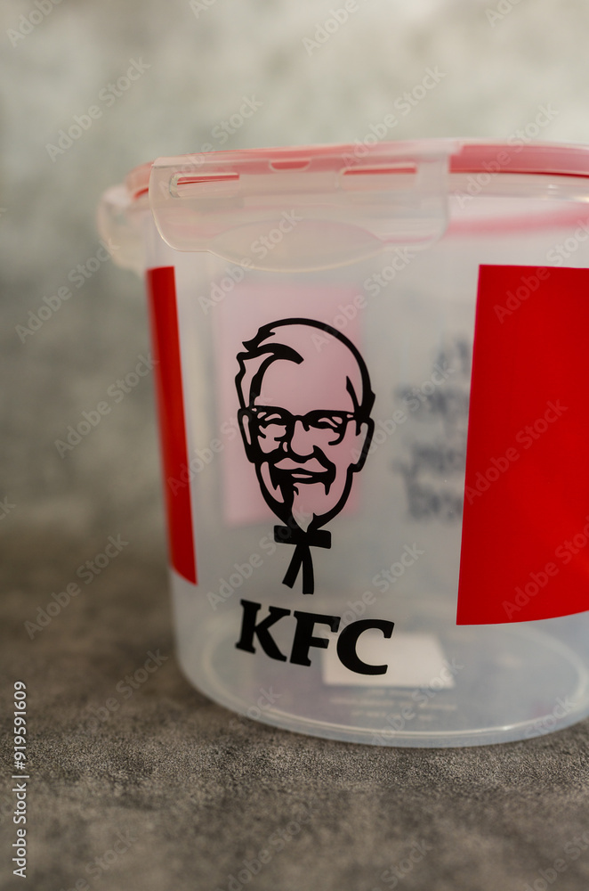 Bangkok, Thailand - August 12, 2024 : KFC Bucket Were, Celebrating the ...
