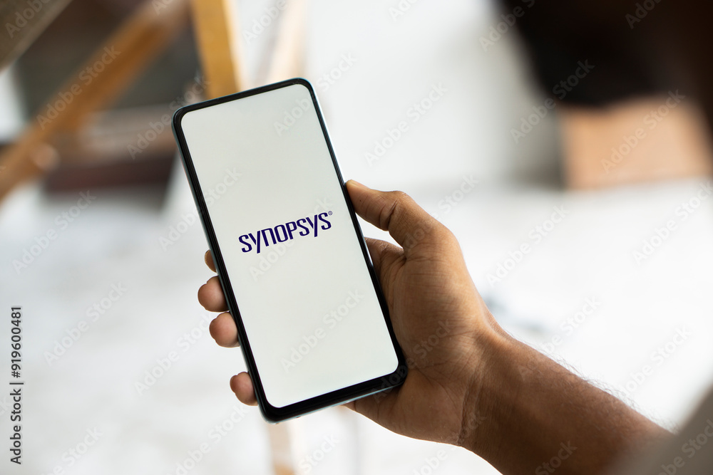 Dhaka, Bangladesh- 12 Aug 2024: Synopsys logo is displayed on ... Dhaka, Bangladesh- 12 Aug 2024: Synopsys logo is displayed on ...