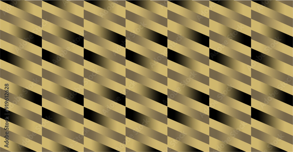 composition of lines, planes and geometric shapes with brown and gold ...