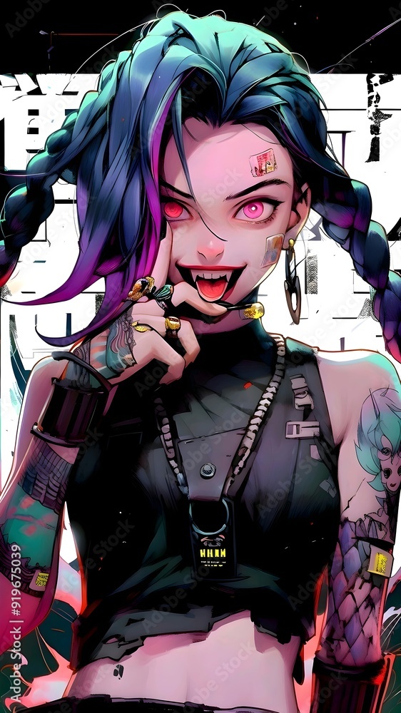 league of legends, jinx, game characters, anime and manga, game ...