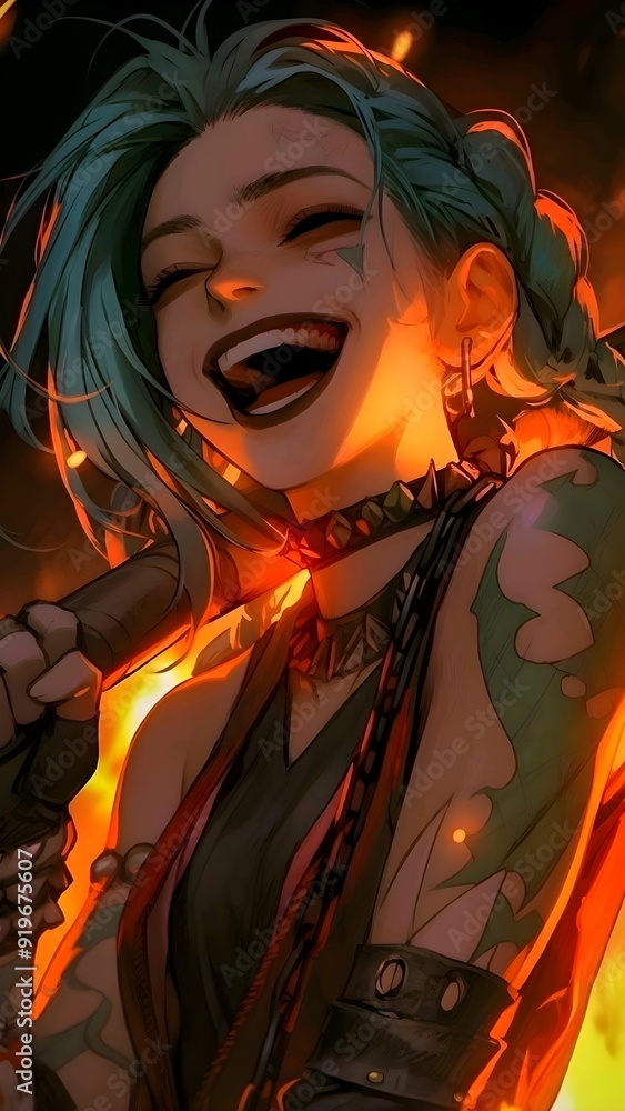 league of legends, jinx, game characters, anime and manga, game ...