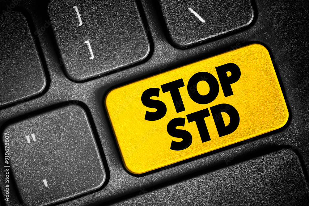 Stop STD (Sexually transmitted diseases) text button on keyboard ...