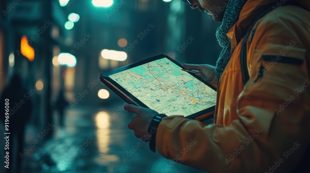 Transportation route planning using maps and technological devices ...