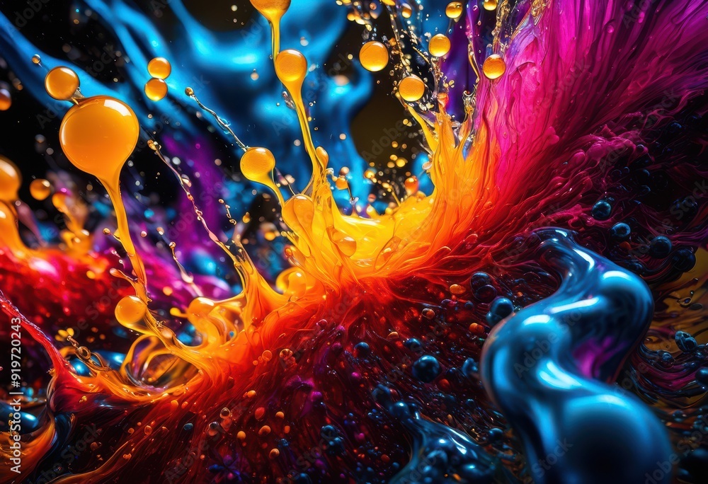 exploring vibrant chemical reactions from depth macro perspective vivid ...
