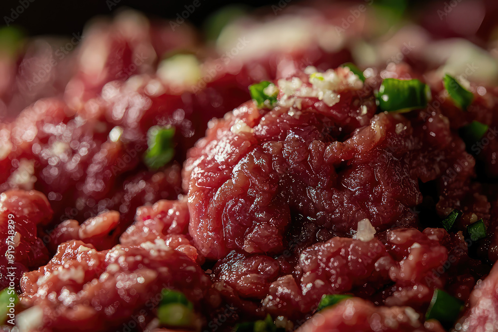 Explore the Rich Texture and Juiciness of Raw Ground Beef Showcased in ...