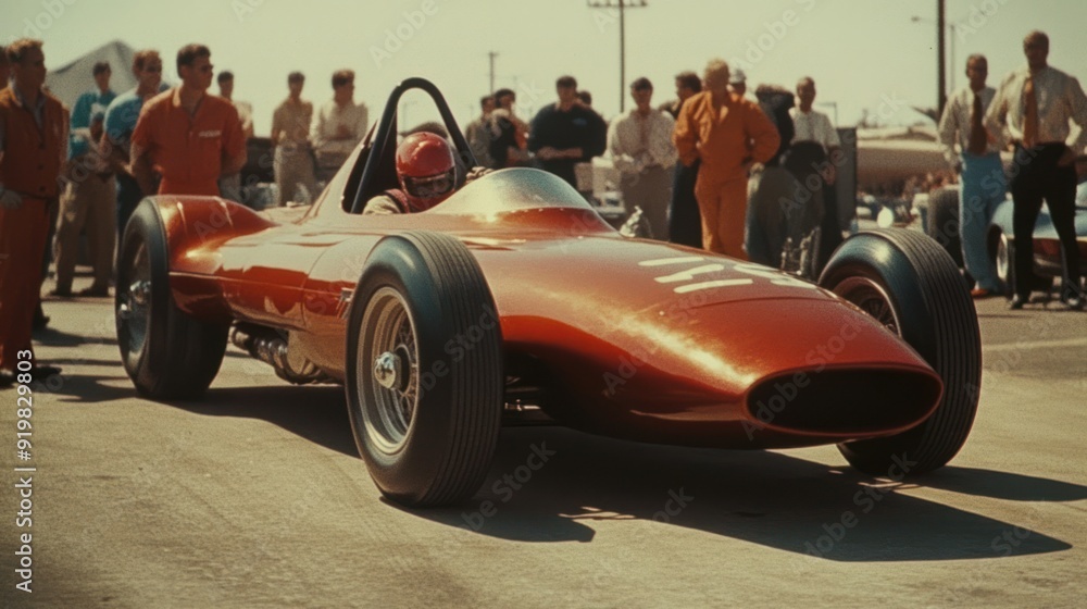 Vintage Formula 1 Race Car in Action - A classic Formula 1 race car ...