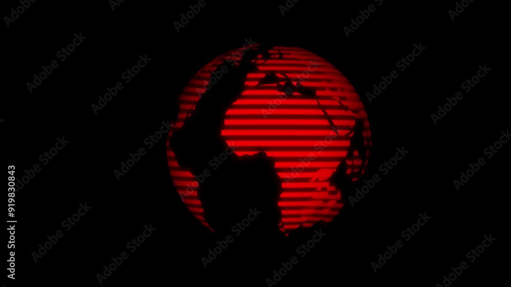 Earth global map. Grid topographic sphere network of connections. Digital futuristic geography ...