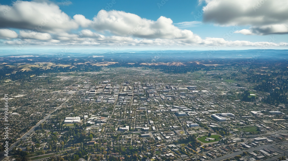 ภาพประกอบสต็อก Technical aerial visual, 3D LiDAR GIS aerial map ...